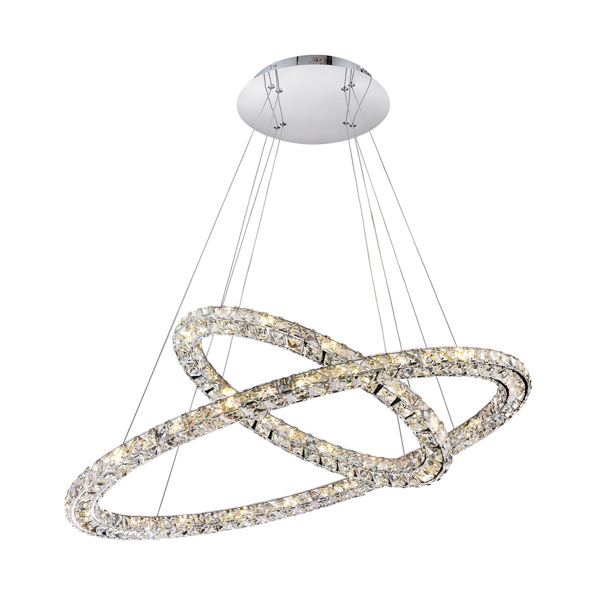 LED exkluzívne závesné svietidlá a lustre: LED Krištáľový luster ...