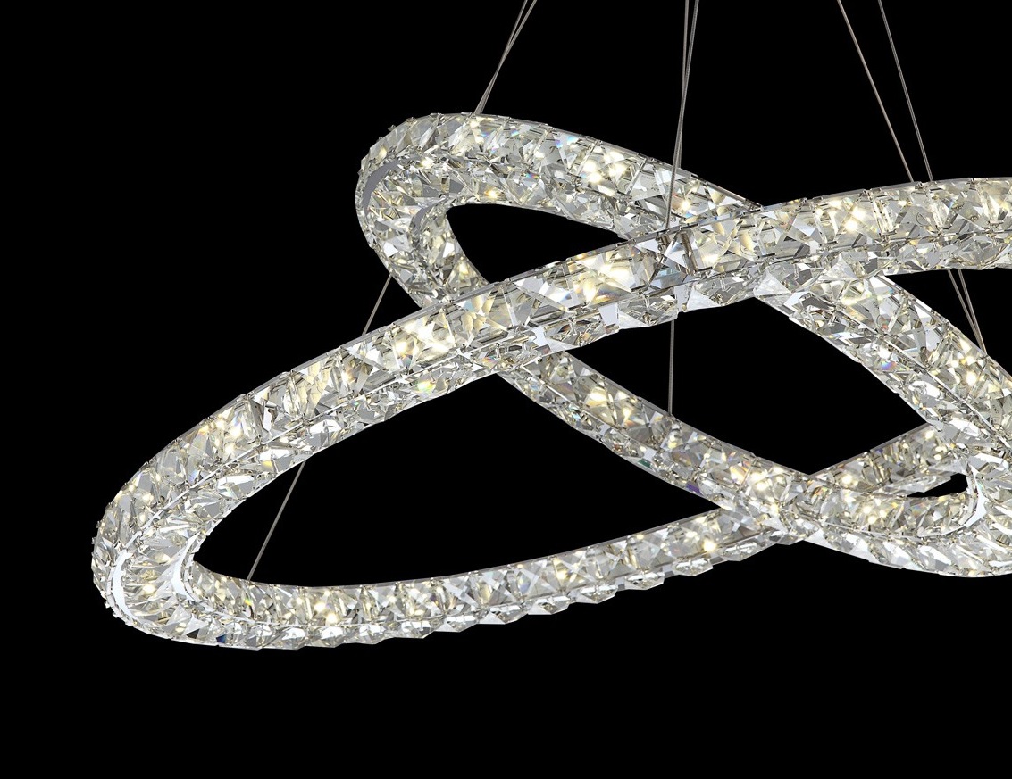 LED exkluzívne závesné svietidlá a lustre: LED Krištáľový luster ...