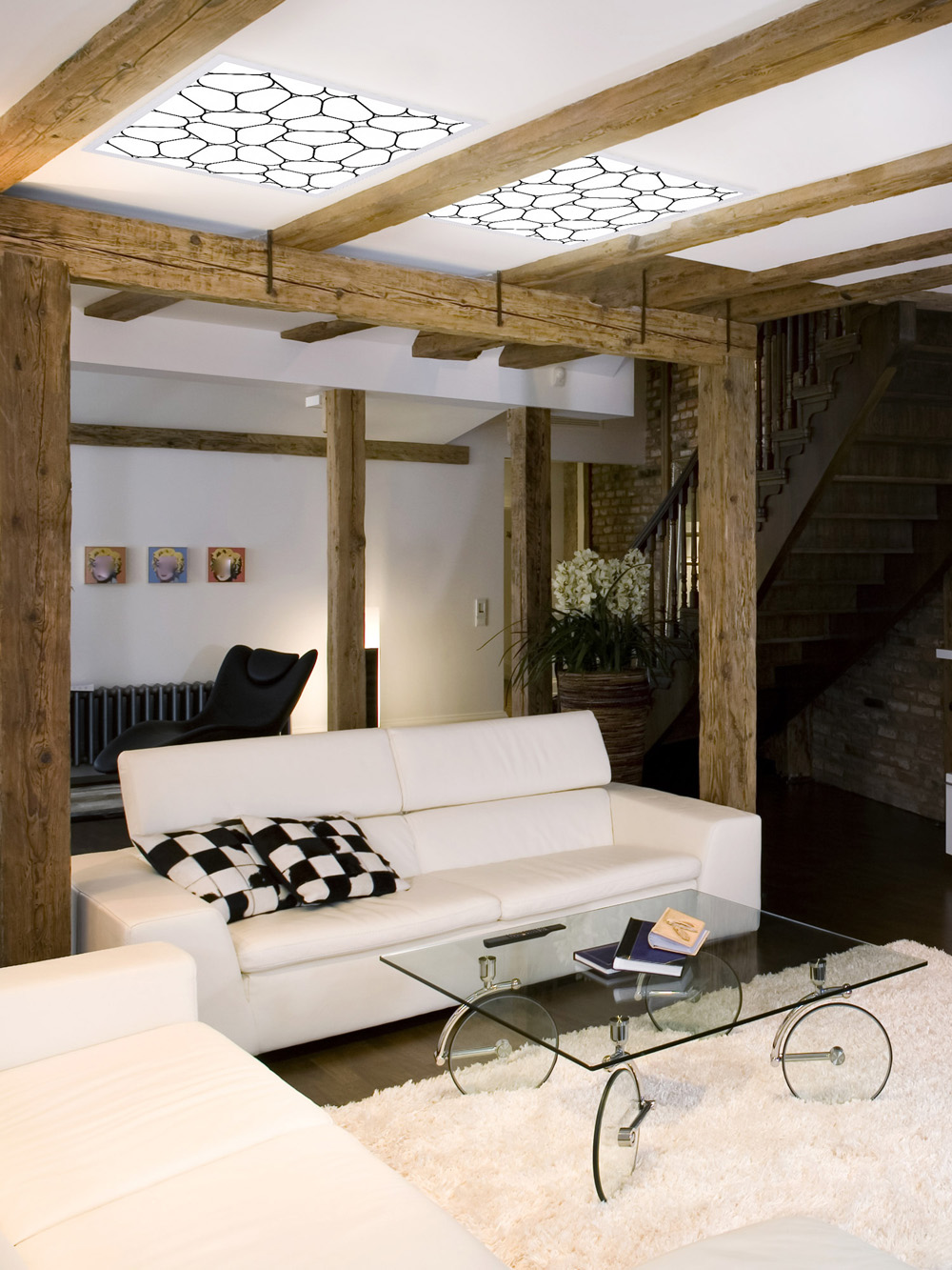 LED do kazetového stropu: LED stropný panel s potlačou - 600x600 mm 48W