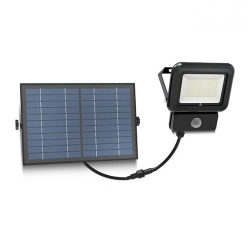 LED reflektory: Solárny reflektor IP65, so senzorom, LED 50W